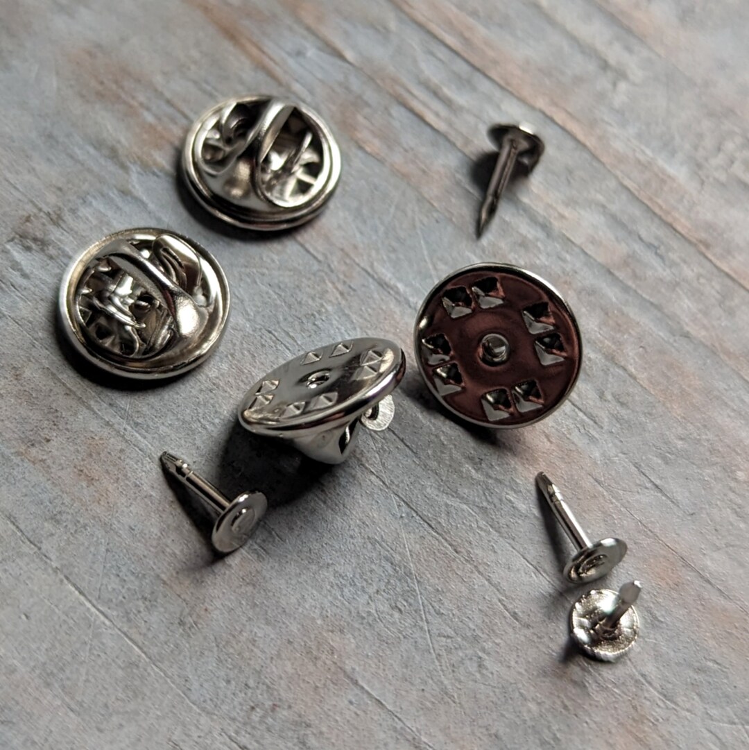 Lapel Pin Blanks 4 Sets 4mm Head With Matching Butterfly Clutch Backs ...