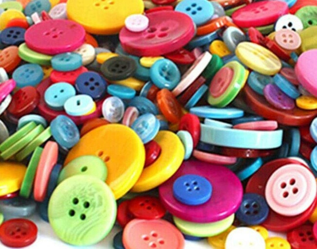 Assorted Buttons Mixed Colors Craft Supply Bulk Lot Set 50 Pcs - Etsy
