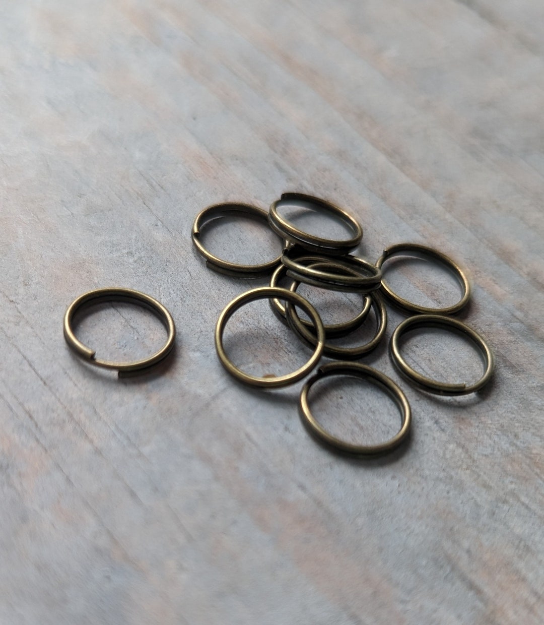 Split Rings 10 Small 10mm Bronze Key Mini Rings Connectors - Etsy