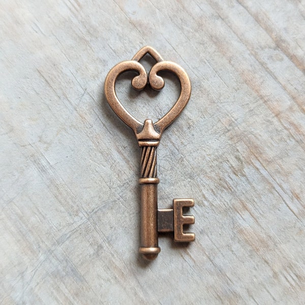 Antique Key Charm - Etsy