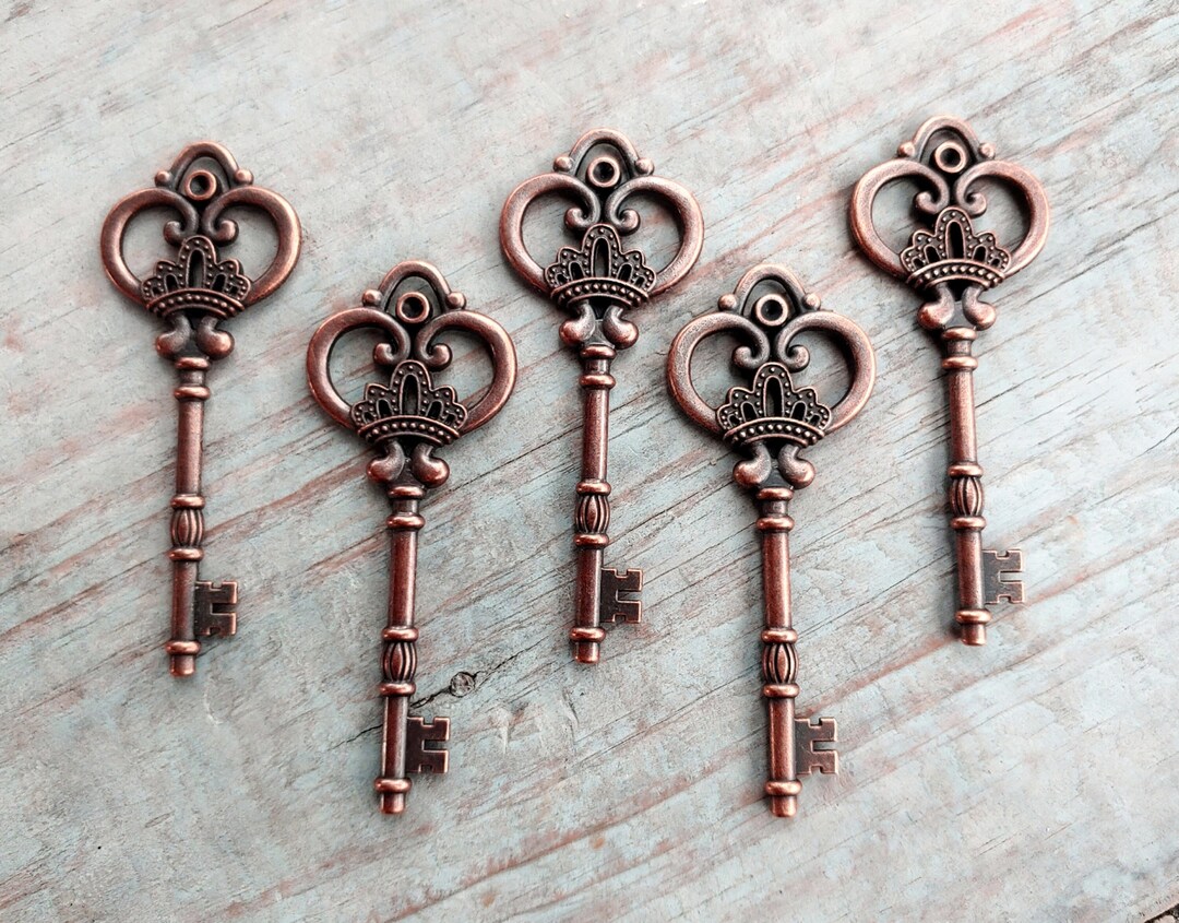 Large Skeleton Keys Bulk 200 Steampunk Vintage Victorian Style Wedding ...