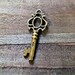 Large Antiqued Bronze Skeleton Key Steampunk Vintage Style Rustic ...