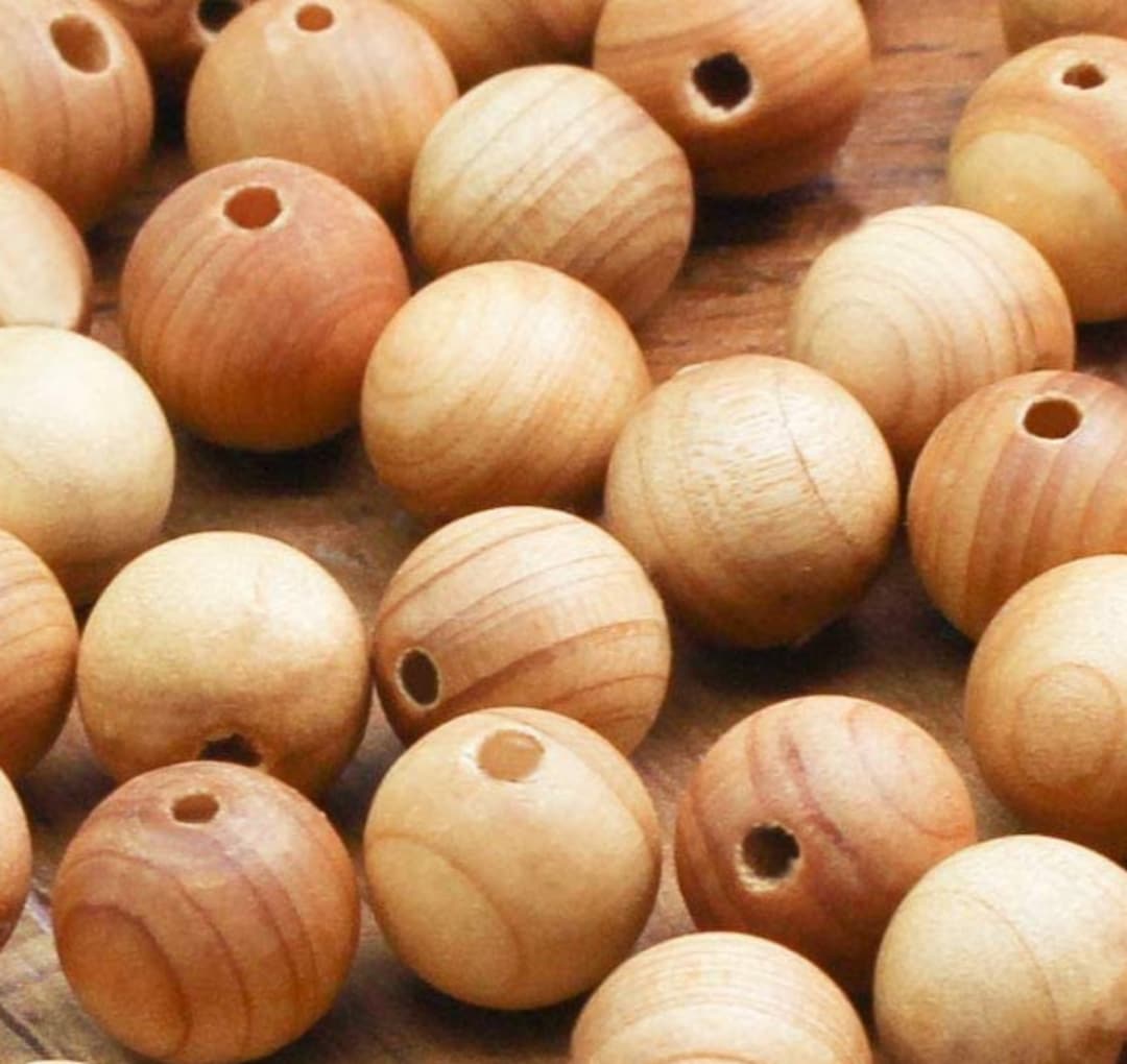 Thuja Wood Beads 20 Natural 6mm Polished Craft Bulk Lot Set - Etsy