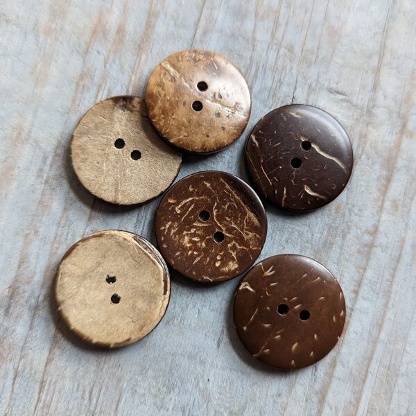 Coconut Shell Button - Etsy