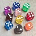 Multicolor Dice With White Pips 10 Die 10 Different Assorted Colors ...