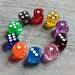 Multicolor Dice With White Pips 10 Die 10 Different Assorted - Etsy
