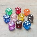 Multicolor Dice With White Pips 10 Die 10 Different Assorted Colors ...