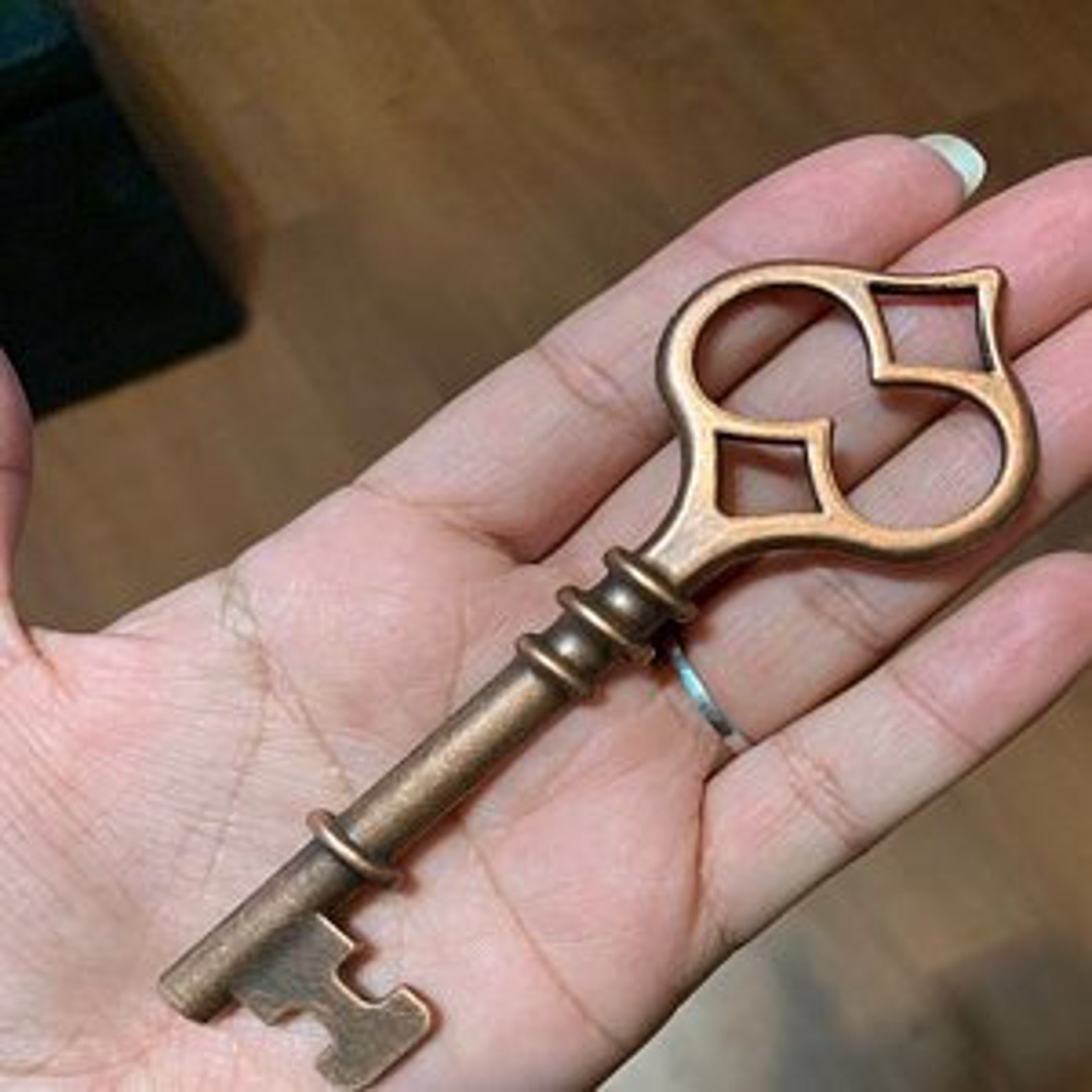 Extra Large Skeleton Key 1 Antiqued Rustic Copper 120mm/4.5 - Etsy