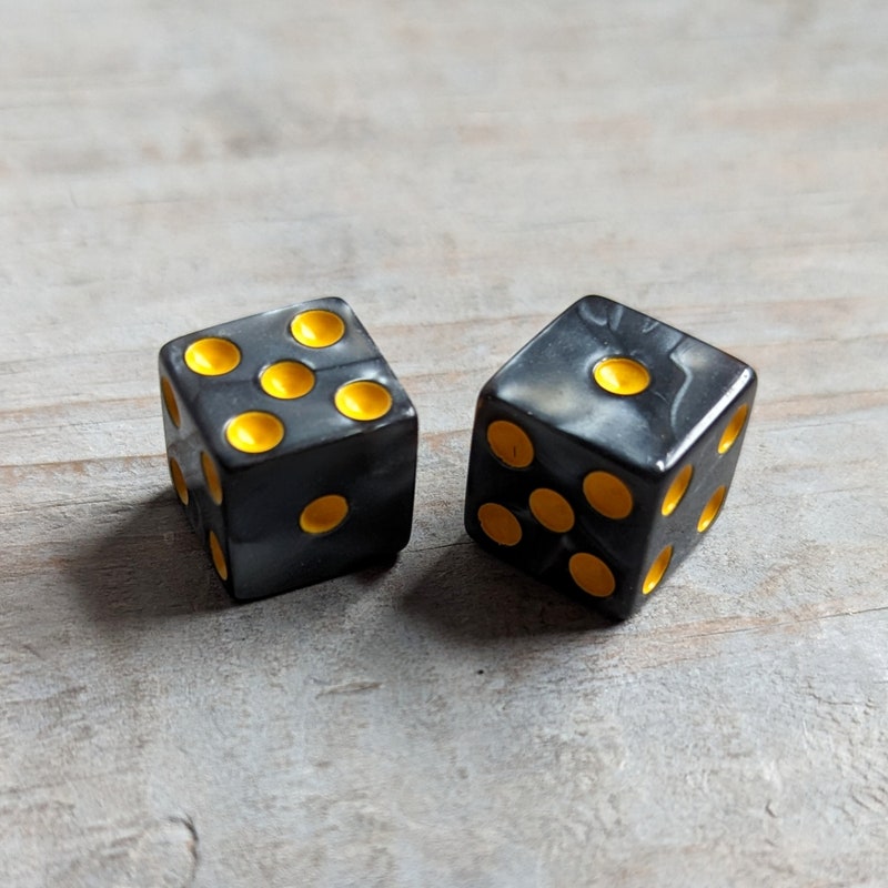 Gold Dice Set - Etsy