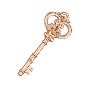 Large Skeleton Key 1 Rose Gold Key Ornate Steampunk Vintage Victorian ...