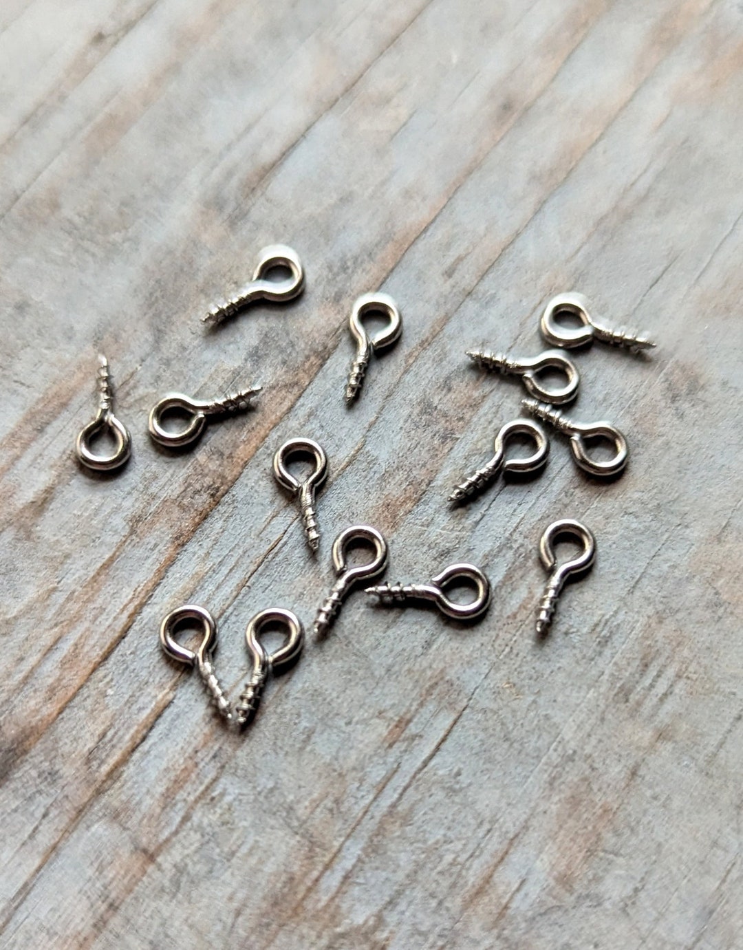 Stainless Steel Eye Pins Screws 10 Loop Hook Hoop Craft Supply Bulk Lot ...