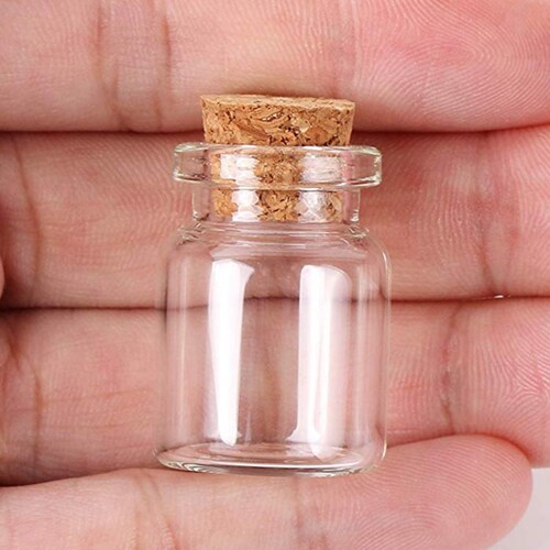 Potion Bottle 7 Mini Small Coloured Glass With Cork: 2ml - Etsy