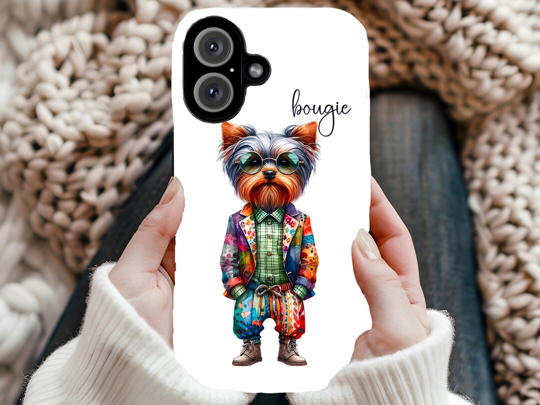Funny Bougie Yorkshire Terrier Phone Tough iPhone Case, Yorkie Cell ...