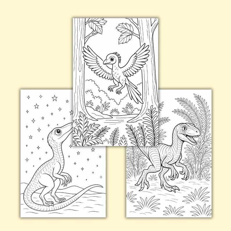 30 Dinosaur Coloring Pages for Kids – Printable Prehistoric Activity ...