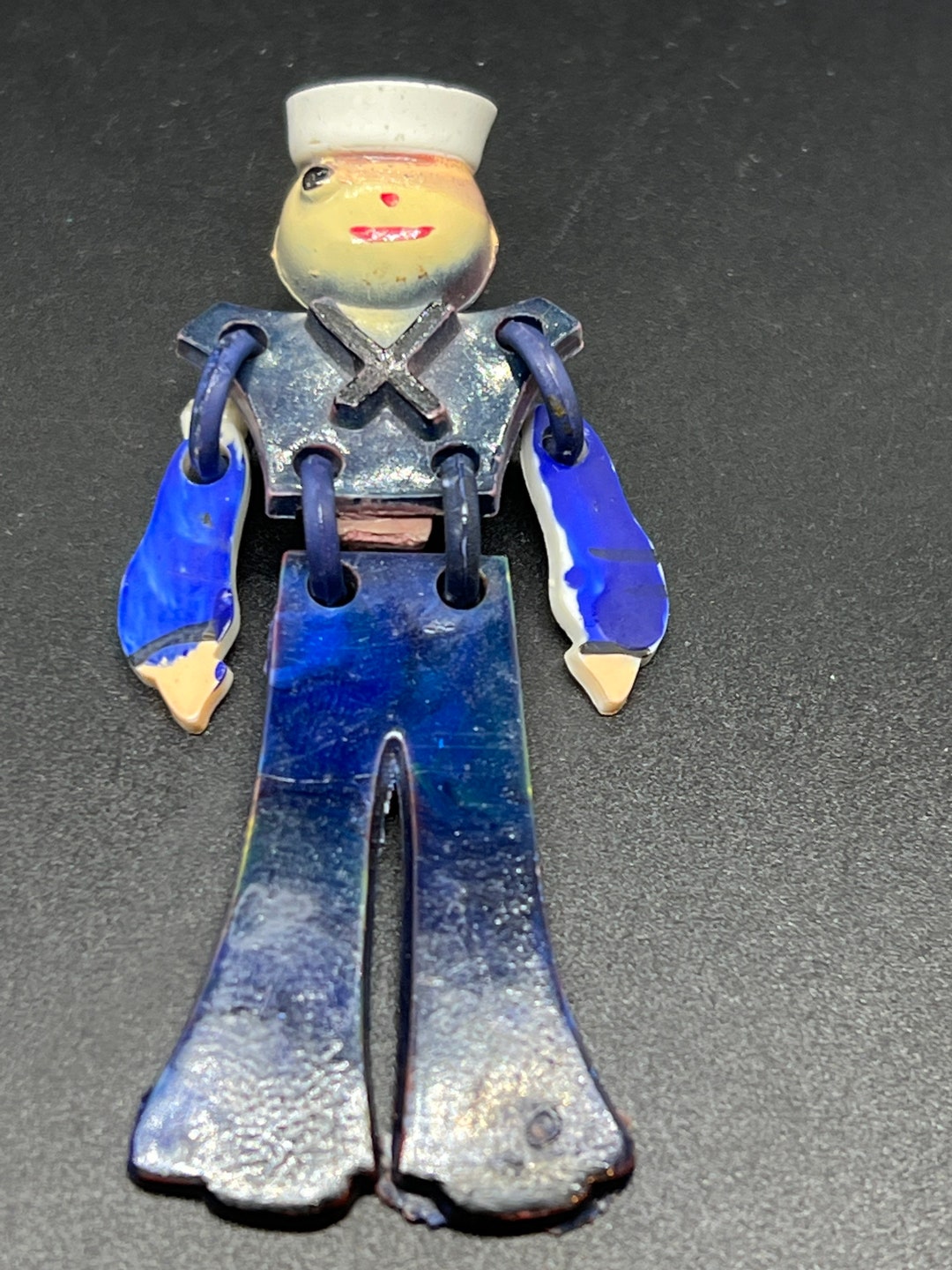 1940 WWII Articulated Celluloid Sailor Buddy Pin Sweetheart Pin - Etsy