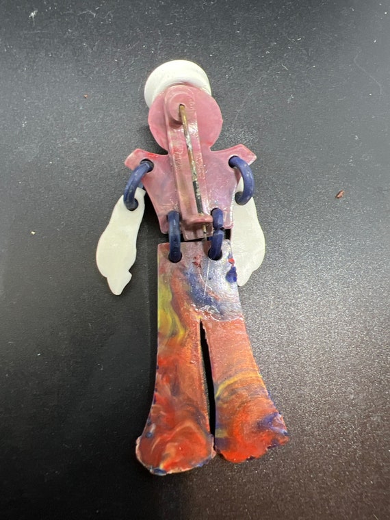 1940 WWII Articulated Celluloid Sailor Buddy Pin Swee… - Gem