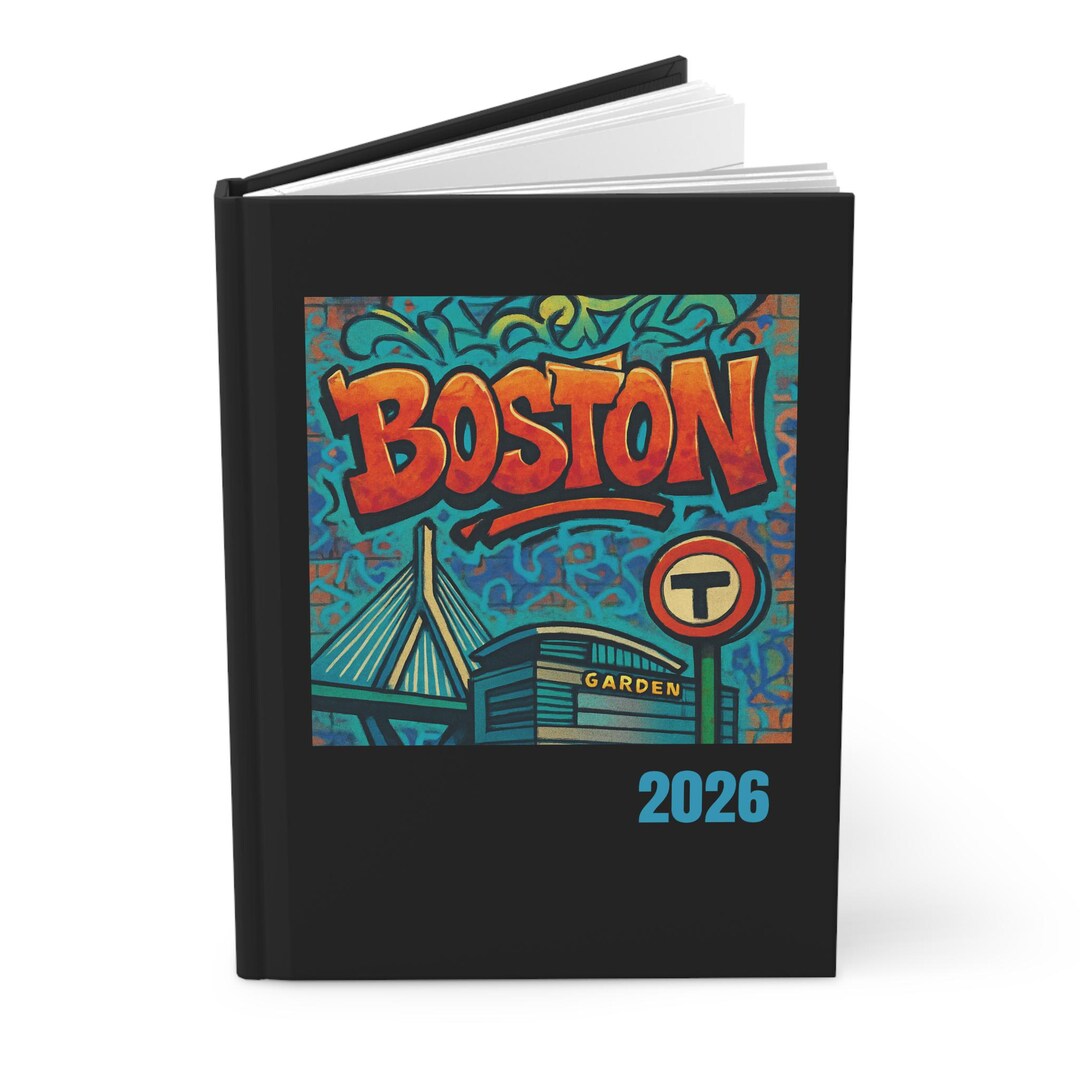 Boston Graffiti Art Hardcover Journal, Travel Notebook - Etsy
