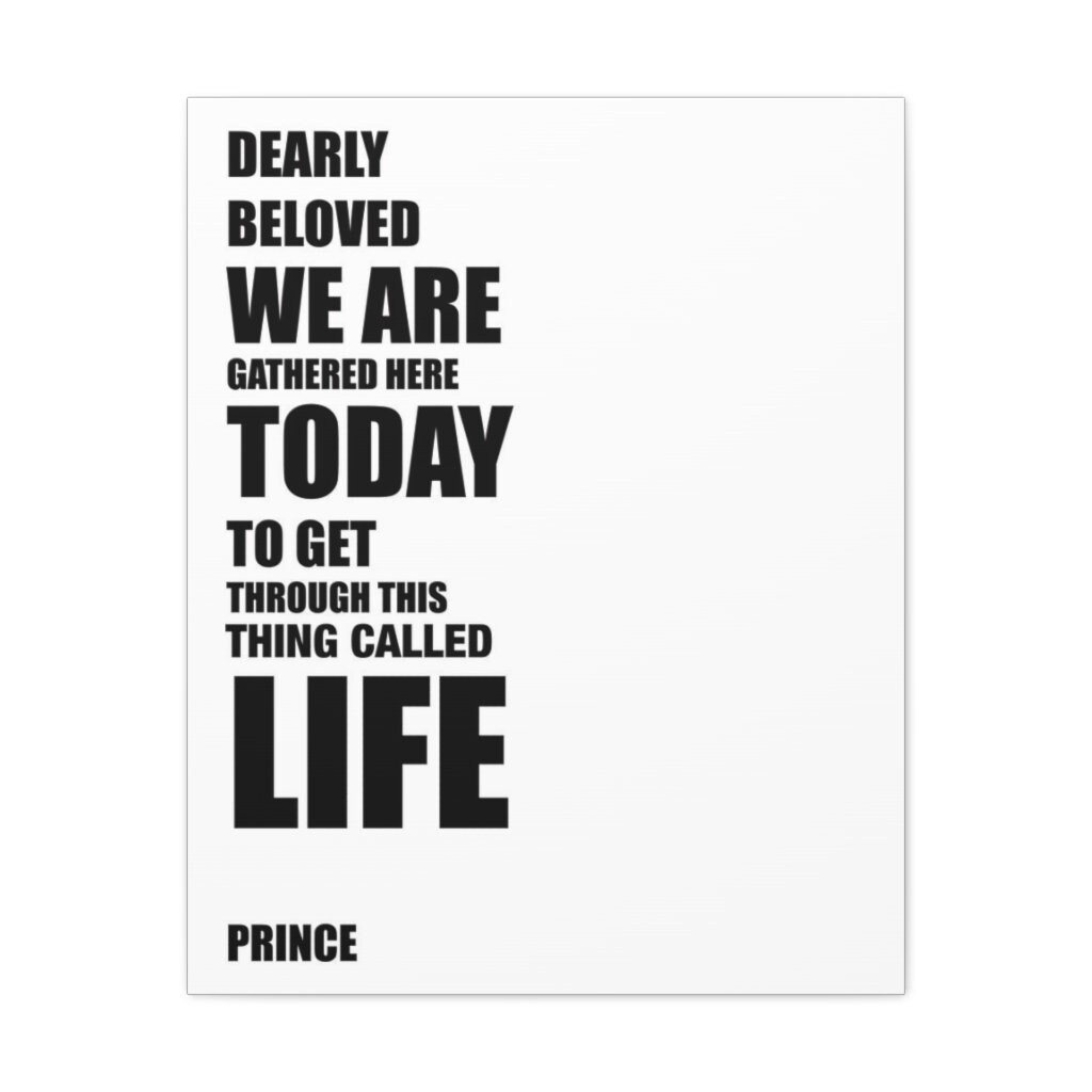 Prince Wall Art, Prince Song Lyrics, Let's Go Crazy Canvas Gallery ...