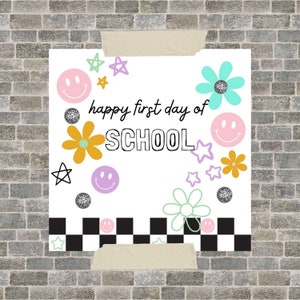 Retro 70s Lunch Box Bag Note for Kids Back to School First Week ...