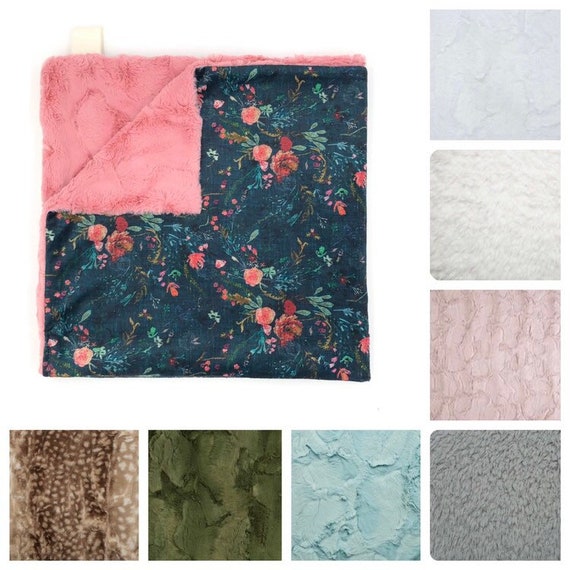Baby Blanket TEAL FABLE FLORAL Boho Blanket Baby Bedding - Etsy