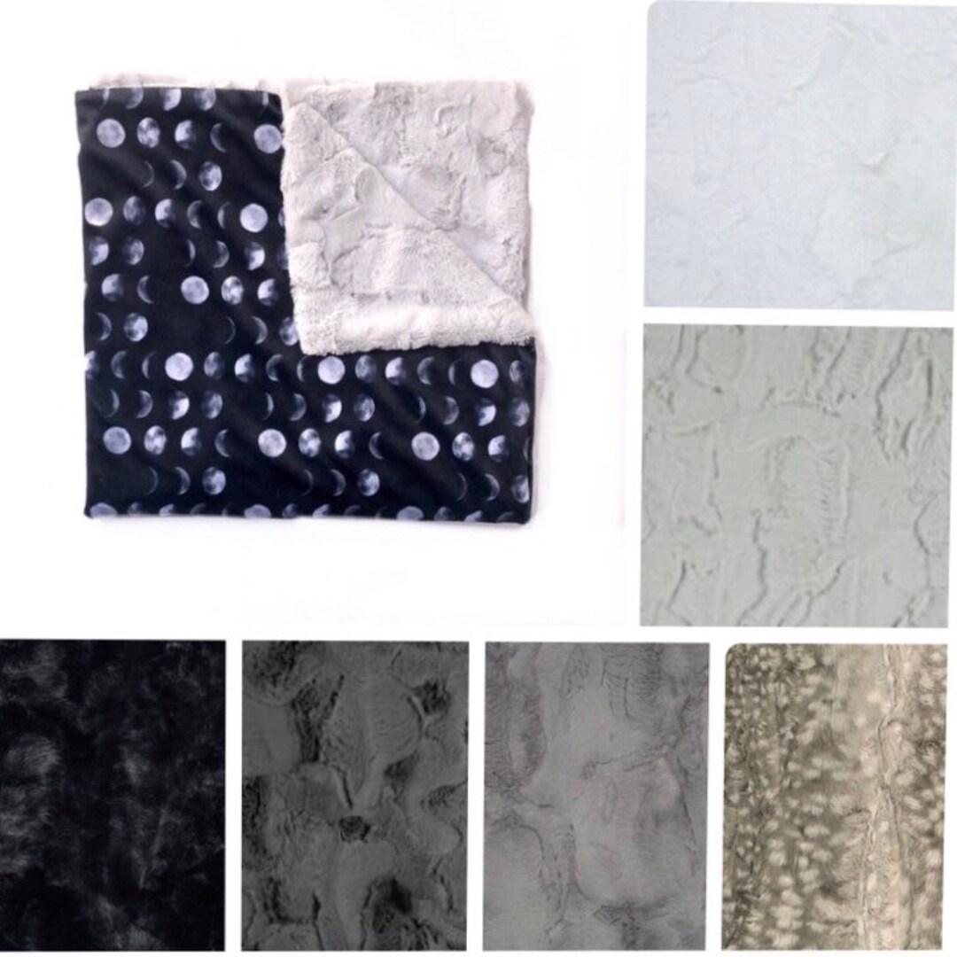 Baby Blanket MOON PHASES Baby Blanket Moon Nursery Boho Bedding Moon ...