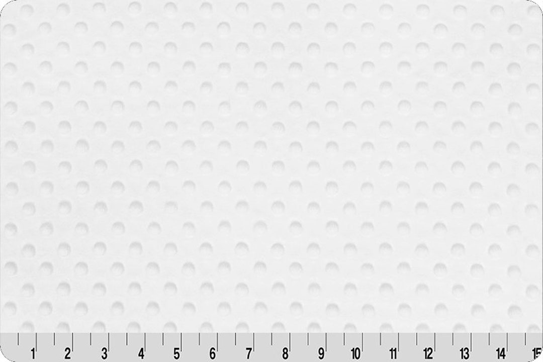 SNOW Cuddle Dimple- Shannon Fabrics- Minky Dot- 3mm Pile- 60in Wide ...