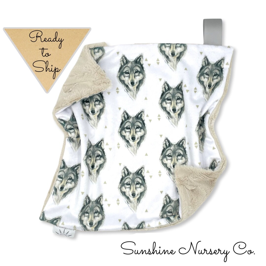 17"x17'' Lovey Blanket- WOLVES - Baby Lovey- Security Blanket- Baby ...