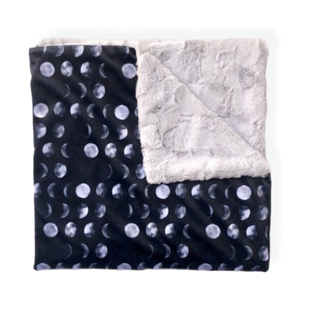 Baby Blanket- MOON PHASES- Baby Blanket- Moon Nursery- Boho Bedding ...