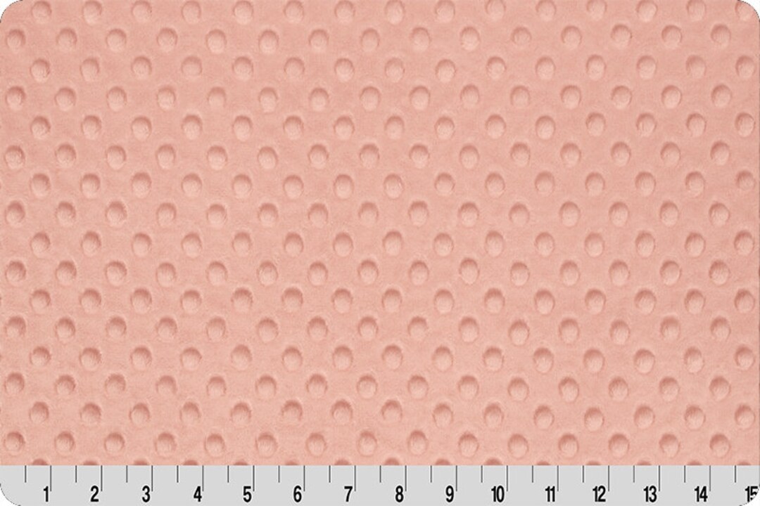 SHELL Cuddle Dimple Shannon Fabrics Minky Dot 3mm Pile 60in Wide Shell ...