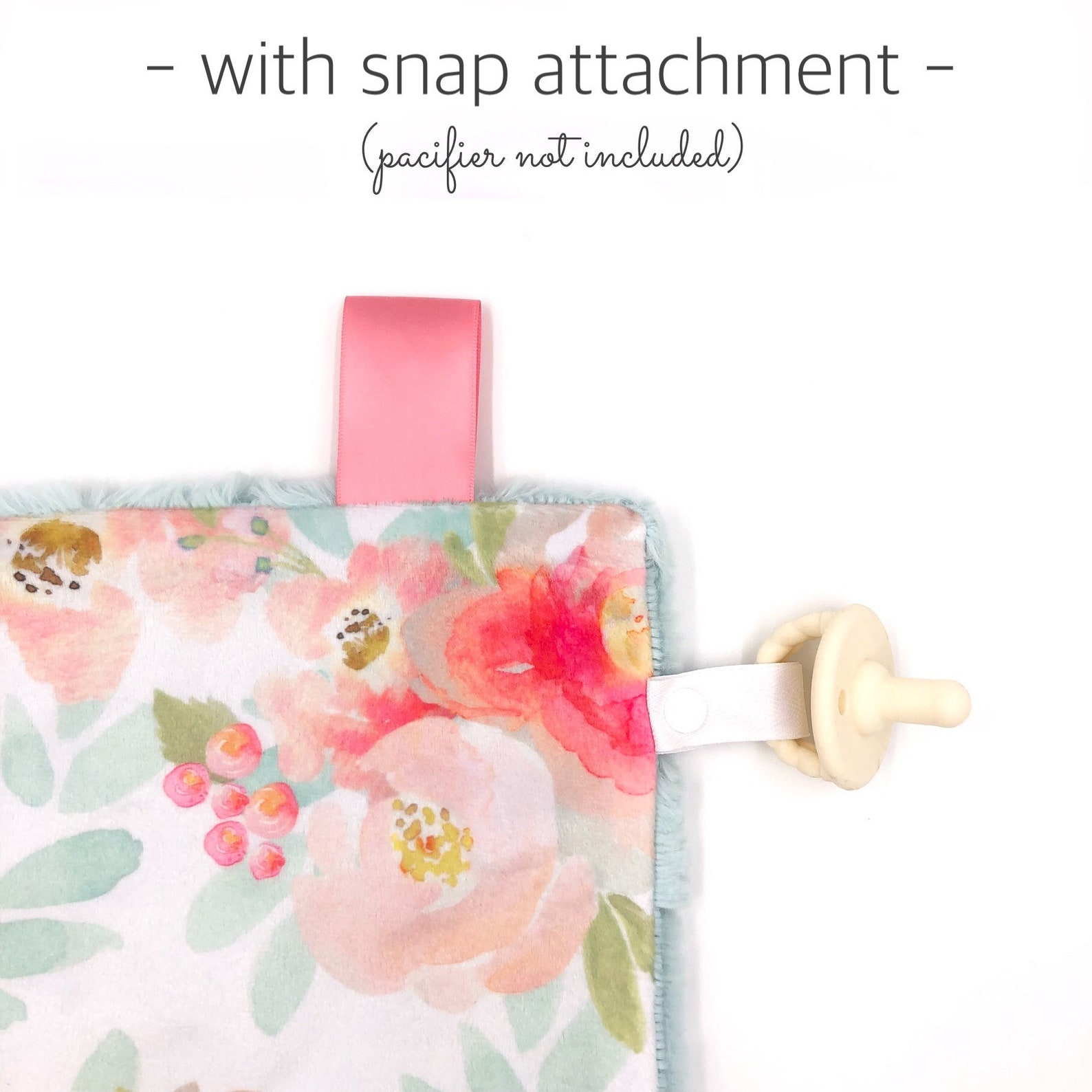 Lovey Blanket PLUSH FLORAL Baby Lovey Security Blanket - Etsy