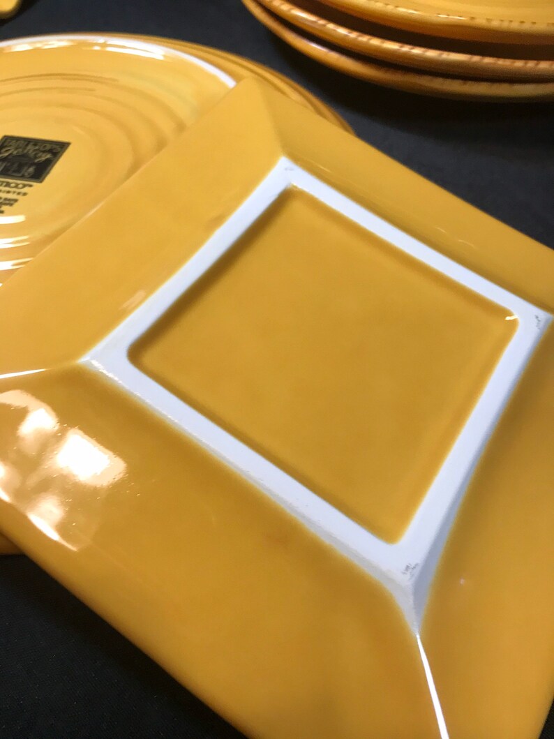 Tabletop Gallery Yellow Pottery 12 Piece Luncheon Set - Etsy
