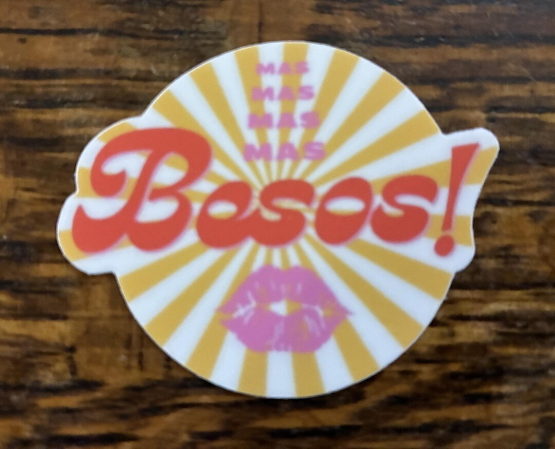 Vinyl Sticker: Besos! - Etsy