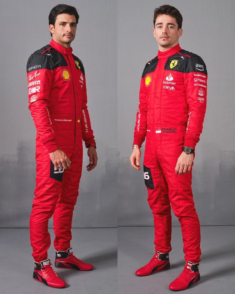 Charles Leclerc Ferrari F1 Suit Team Racing Go Karting Suit Race 2023 ...
