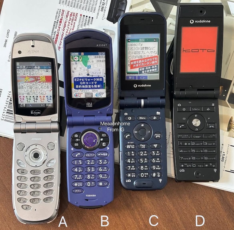 2000s Style Japanese Mock-up Flip Phones - Etsy