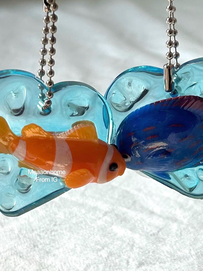 Handmade Sea Creature Keychain: Fish Charm - Etsy