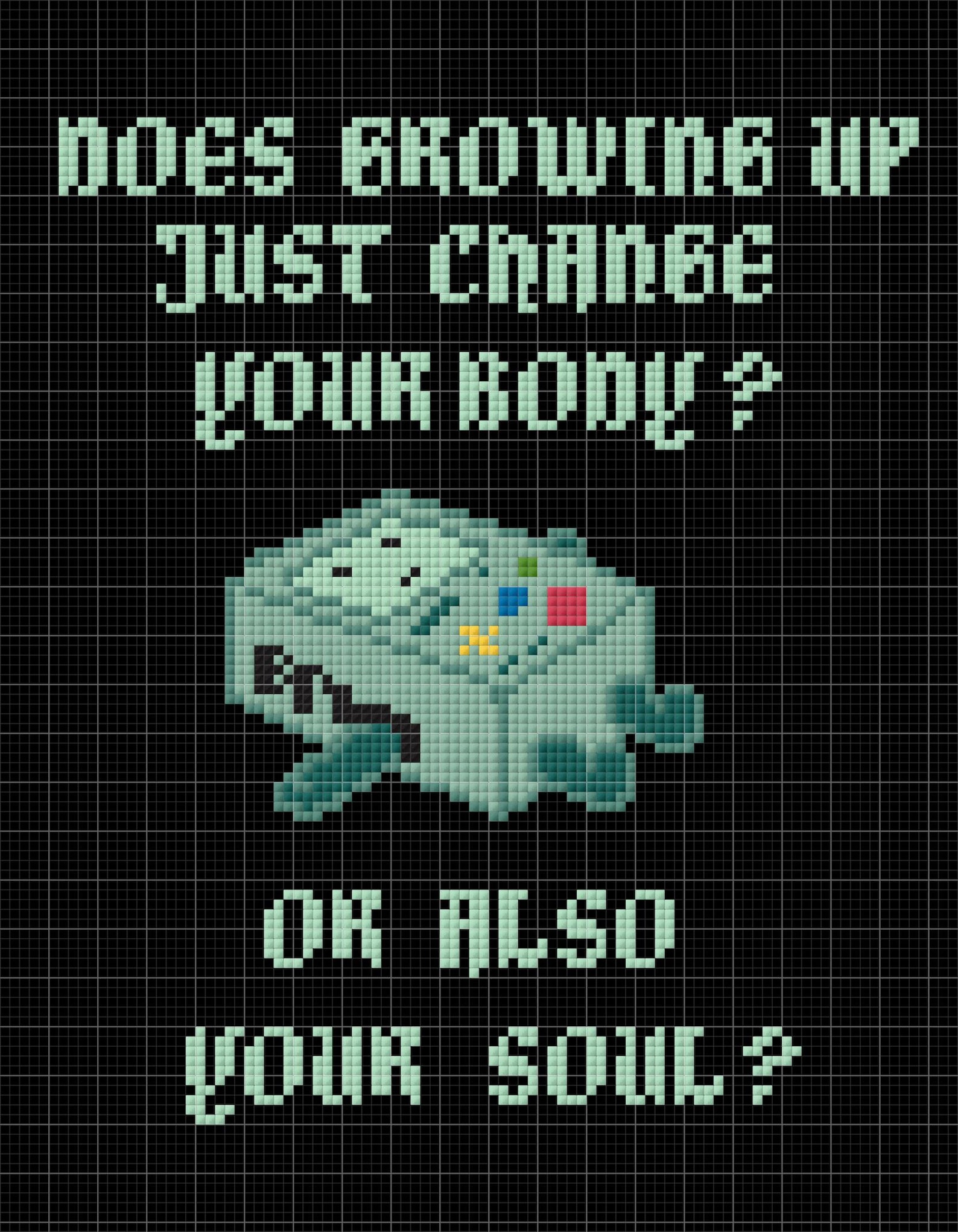 BMO Growing up Cross Stitch Pattern - Etsy