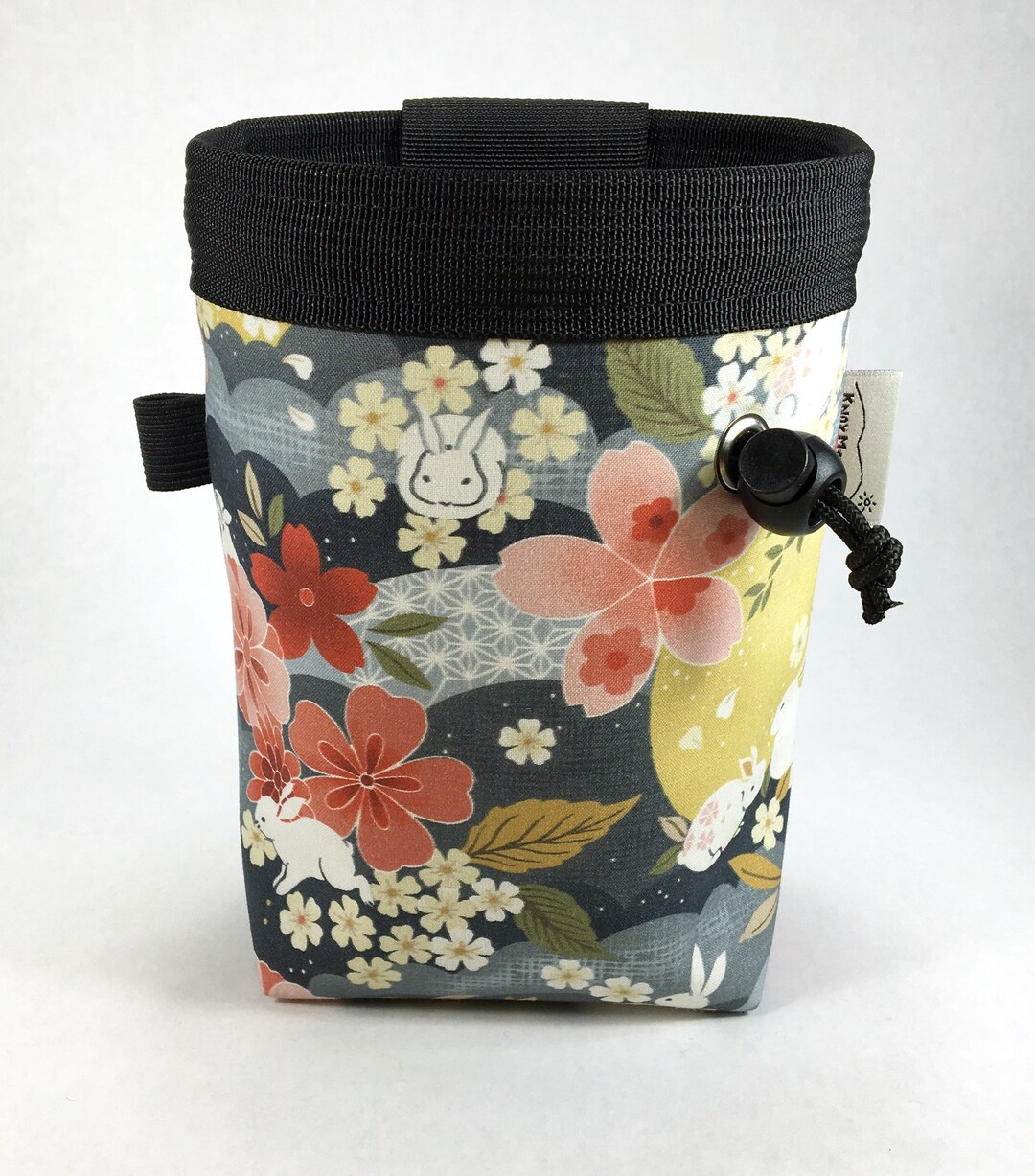 Rabbits and Flowers Rock Climbing Chalk Bag - Etsy