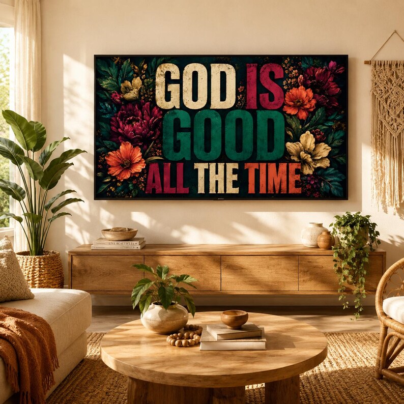 God is Good All the Time Frame TV Art, Faith-inspired 4K Digital ...