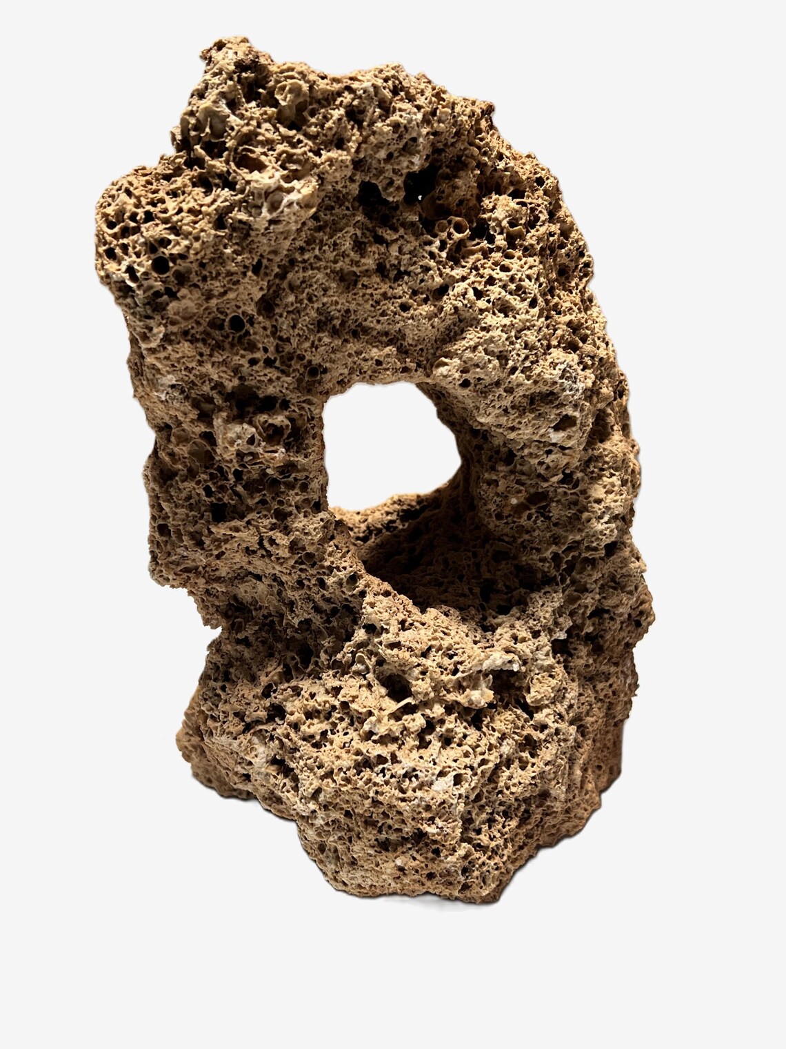 Large Tufa Rock With Hole: Natural Aquarium Aquascaping Stone - Etsy