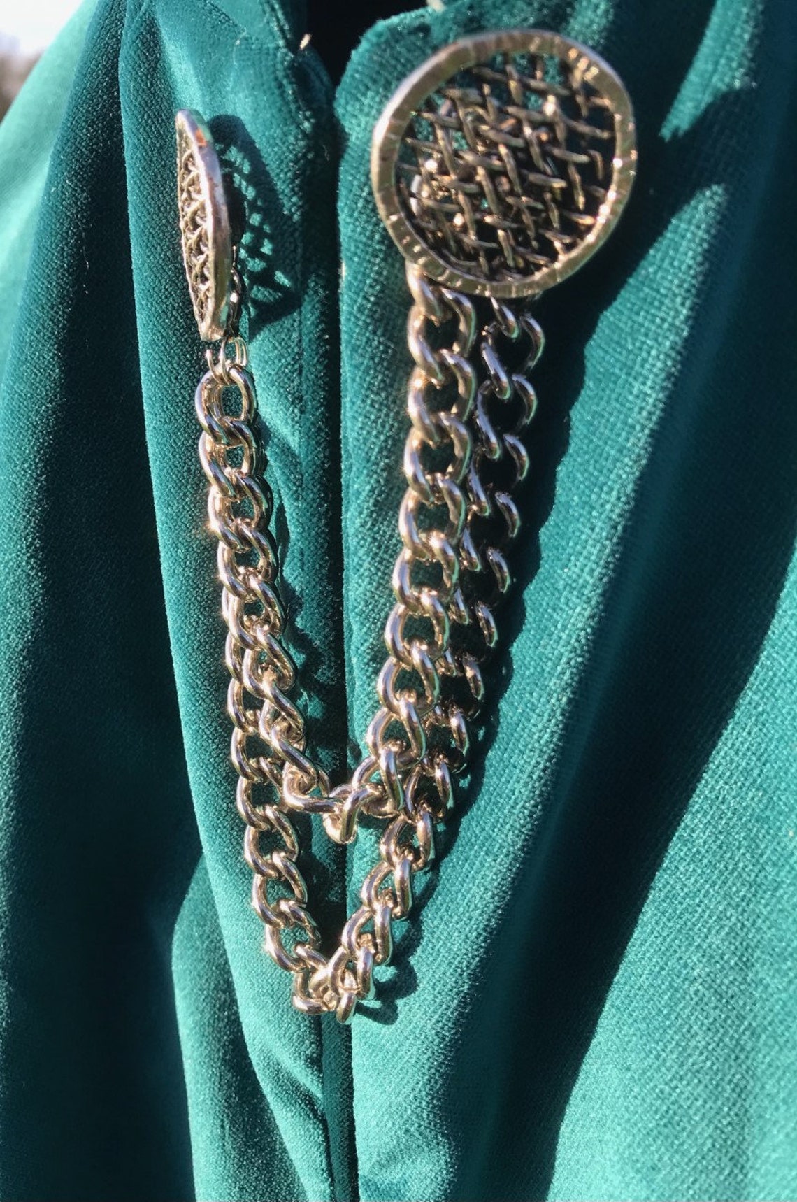 Teal Velvet Cloak - Etsy