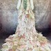 Cottagecore Wedding Dress. Corset Dress Recycled Materials. Cinderella ...