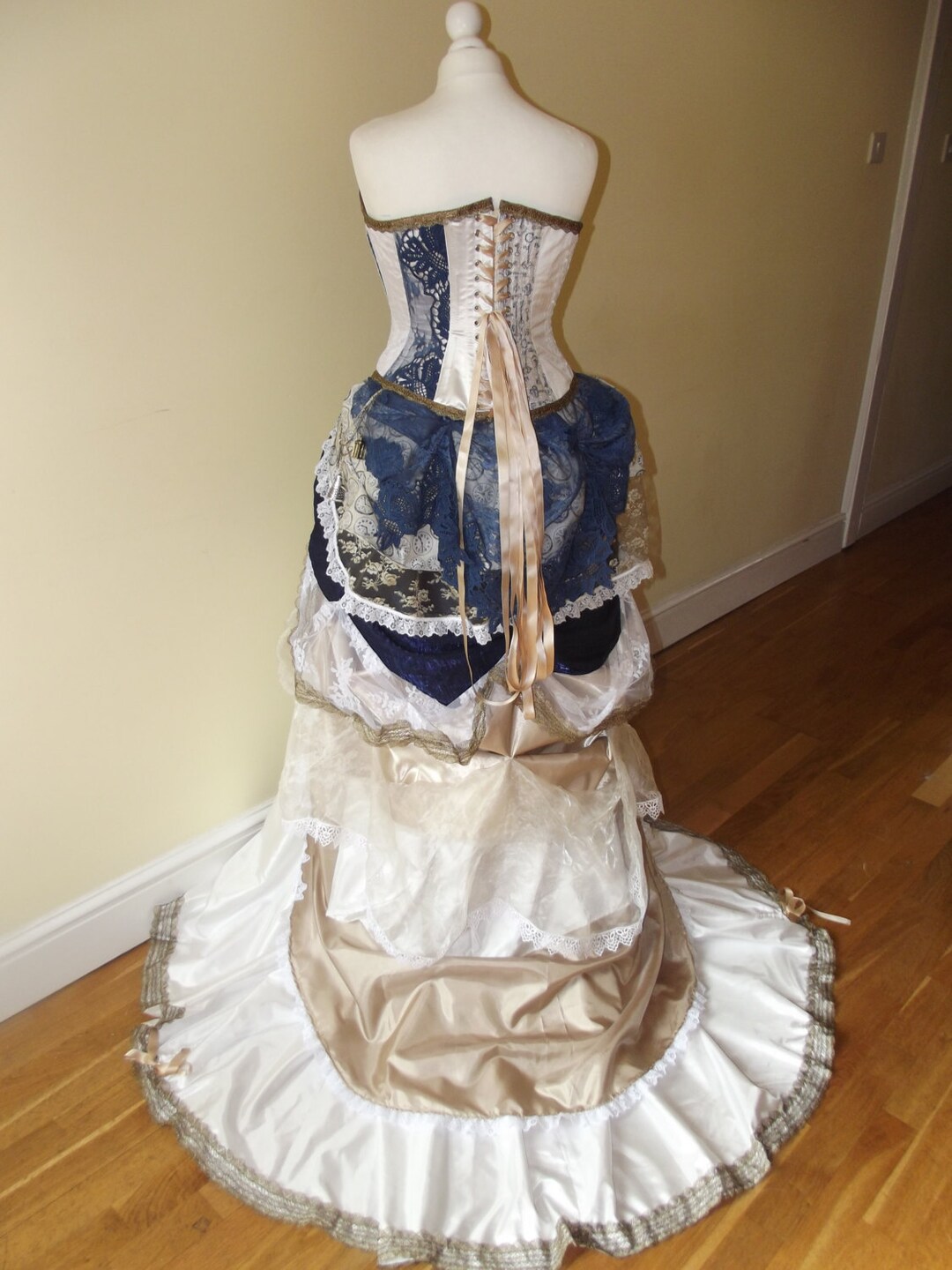 Steampunk Wedding Dress- Prom Dress- Alternative Wedding Dress- Corset ...