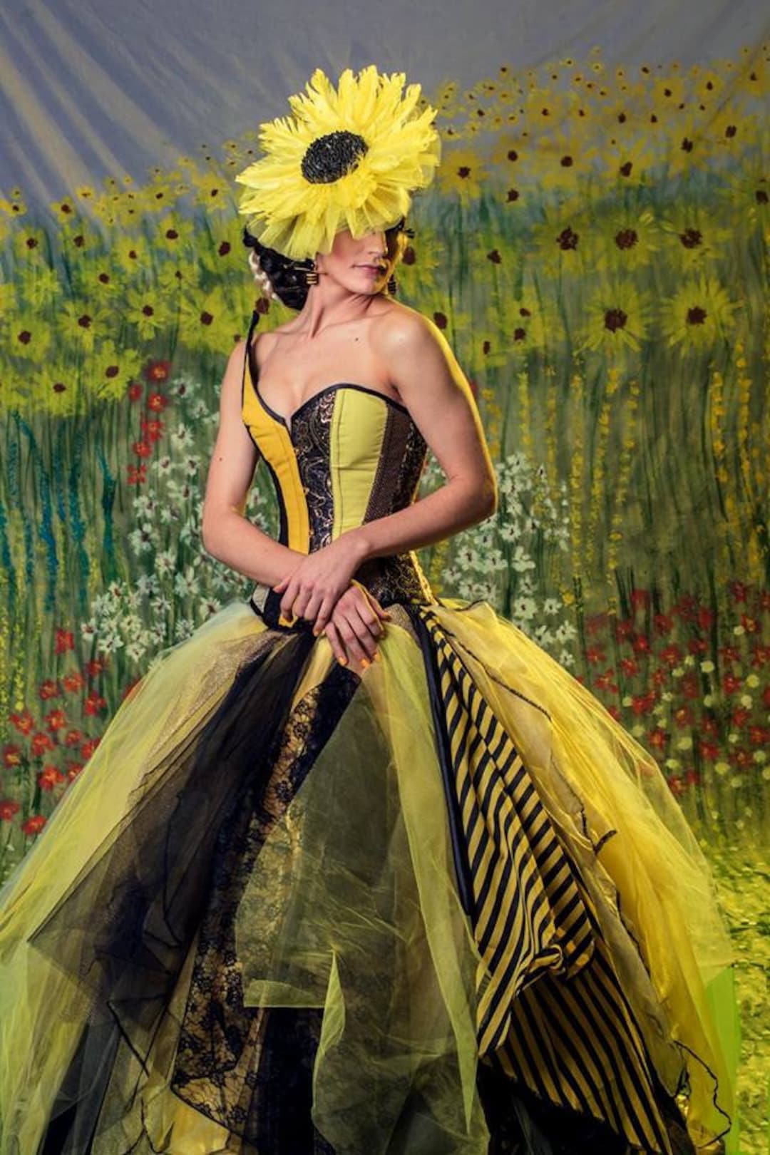 Alternative Wedding Dress- Alternative Prom Dress- Bumblebee Dress ...