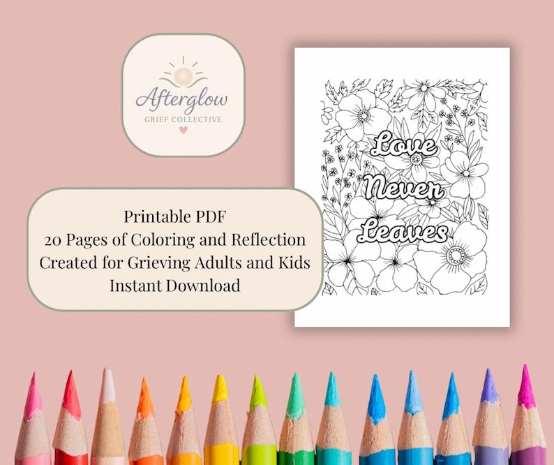 Coloring Through Grief: Soft Pages for Hard Days | All Ages Grief ...