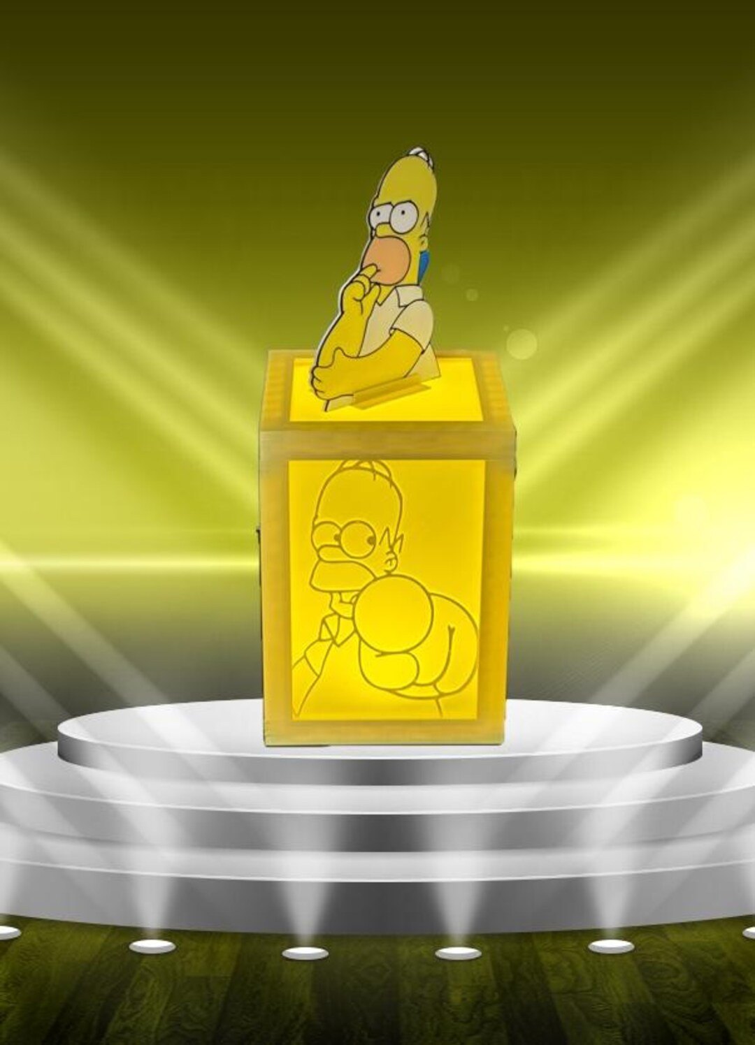 Simpsons Inspired Desk Lamp /table Lamp - Etsy