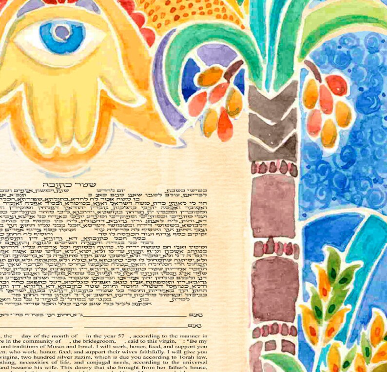 KETUBAH ketubahs CUSTOM KETUBAH Jewish wedding Contract | Etsy