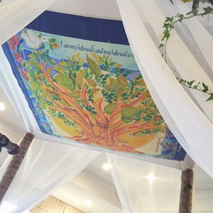 Custom Chuppah Cover - Personalized Huppah Cover - Jewish Wedding ...
