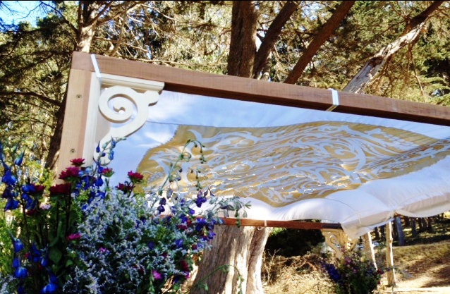 CUSTOM CHUPPAH - Personalized Chuppah Cover - Huppah - Hupah - Jewish ...