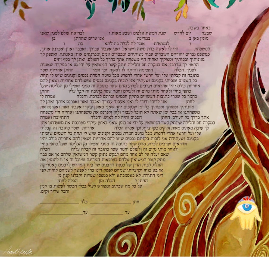 CUSTOM KETUBAH - Personalized Ketubahs - Jewish Wedding Marriage ...