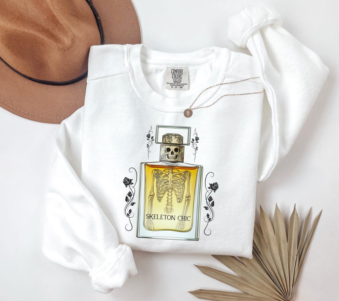 Gothic Skeleton Perfume Clipart: Spooky Season PNG (digital Download ...